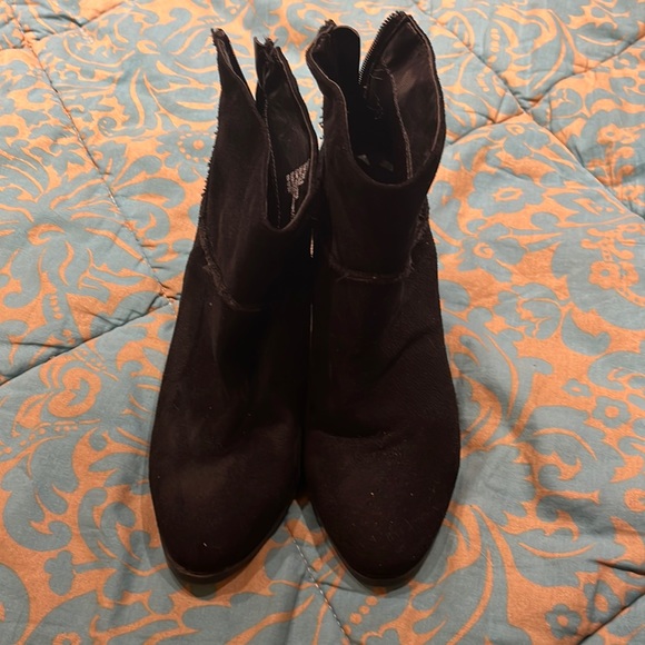 Charlotte Russe | Shoes | Charlotte Russe Womans Black Zip Up Suede ...